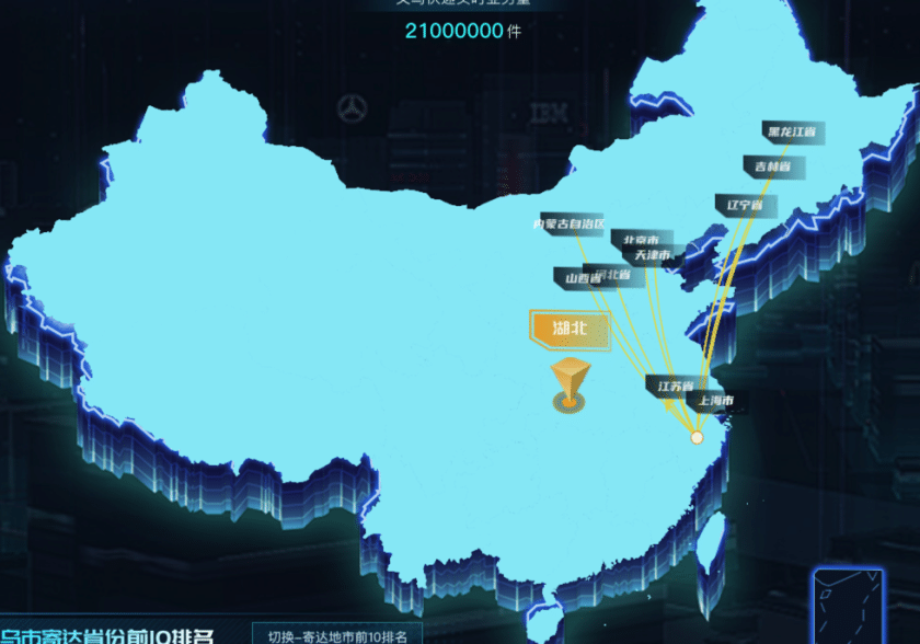 echarts如何实现样式漂亮的地图效果 - 完竣世界